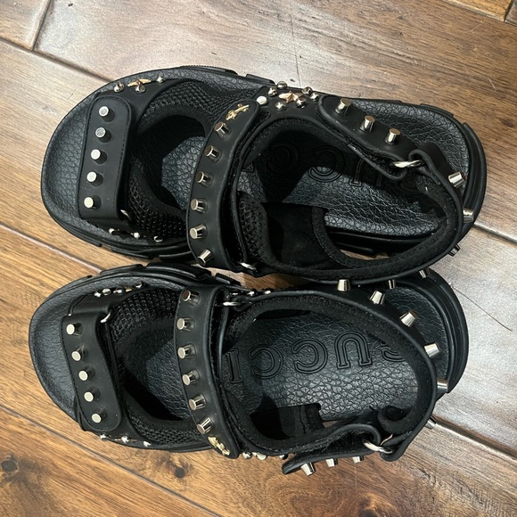 Gucci | Shoes | Gucci Napa Agiri Sandals In Excellent Conditionbarely ...
